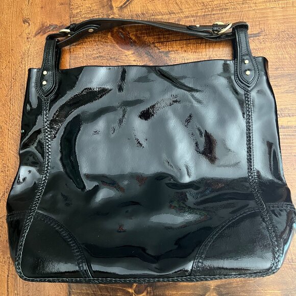 Sigrid Olsen | Bags | Sigrid Olsen Black Patent Leather Hobo Shoulder ...